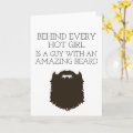 Beard Card funny beard card birthday beard card | Zazzle