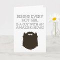 Beard Card funny beard card birthday beard card | Zazzle