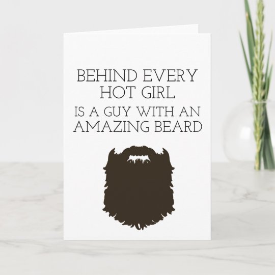 Beard Card funny beard card birthday beard card | Zazzle.com