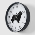 Bearded Collie Dog Breed Silhouette Clock | Zazzle