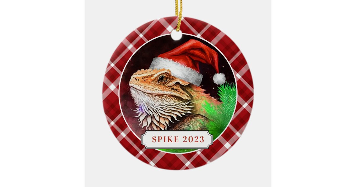 Bearded Dragon Ceramic Circle Ornament | Zazzle