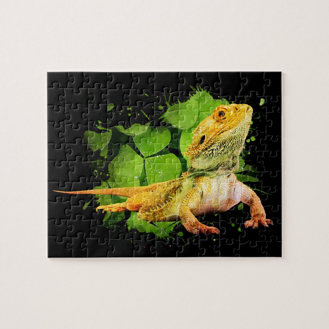 Bearded Dragon Reptile Owner Jigsaw Puzzle | Zazzle