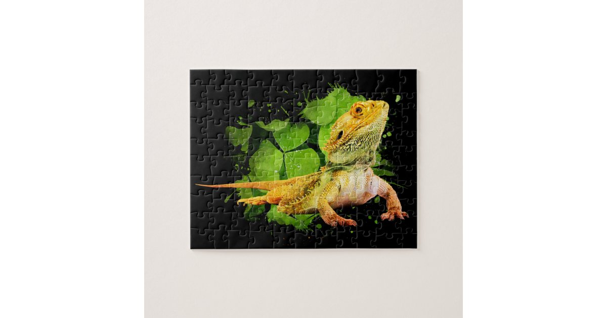 Bearded Dragon Reptile Owner Jigsaw Puzzle | Zazzle