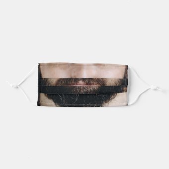 Bearded Dude Adult Cloth Face Mask | Zazzle