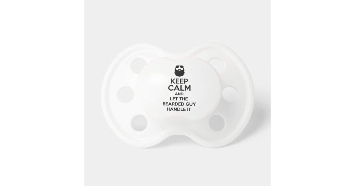 Bearded Guy Pacifier | Zazzle
