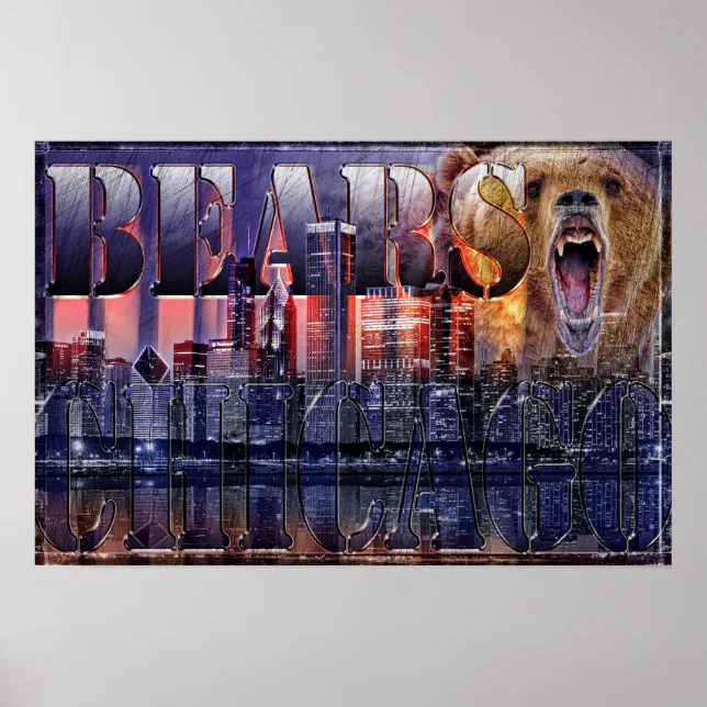 Bears Football Poster | Zazzle