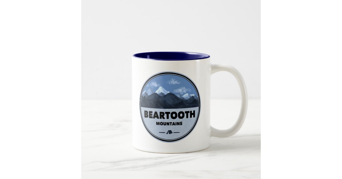 Beartooth Mountains Montana Wyoming Camping Two-Tone Coffee Mug | Zazzle