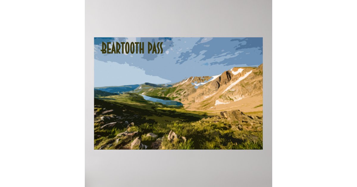 Beartooth Pass Vintage Poster | Zazzle