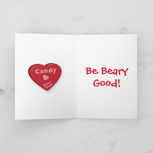 Beary Good Valentine Greeting Card | Zazzle