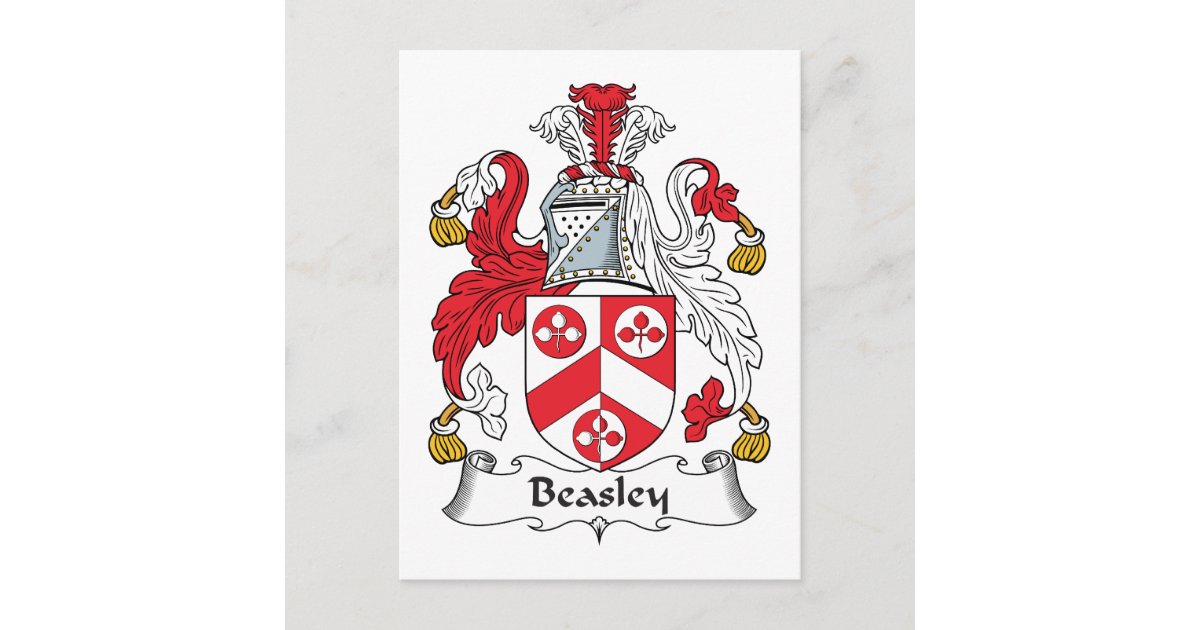 Beasley Family Crest Postcard | Zazzle