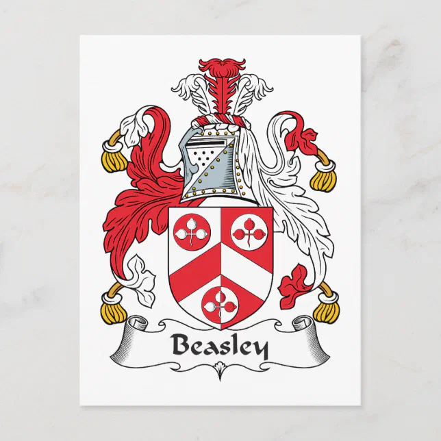 Beasley Family Crest Postcard | Zazzle