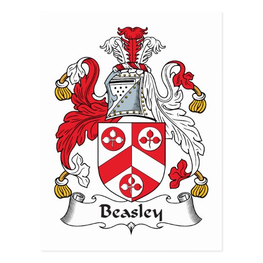 Beasley Family Crest Postcard | Zazzle.com