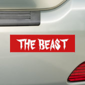 Beast Bumper Sticker | Zazzle