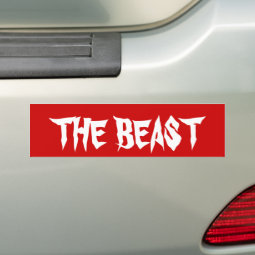 Beast Bumper Sticker | Zazzle