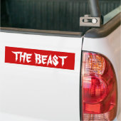 Beast Bumper Sticker | Zazzle