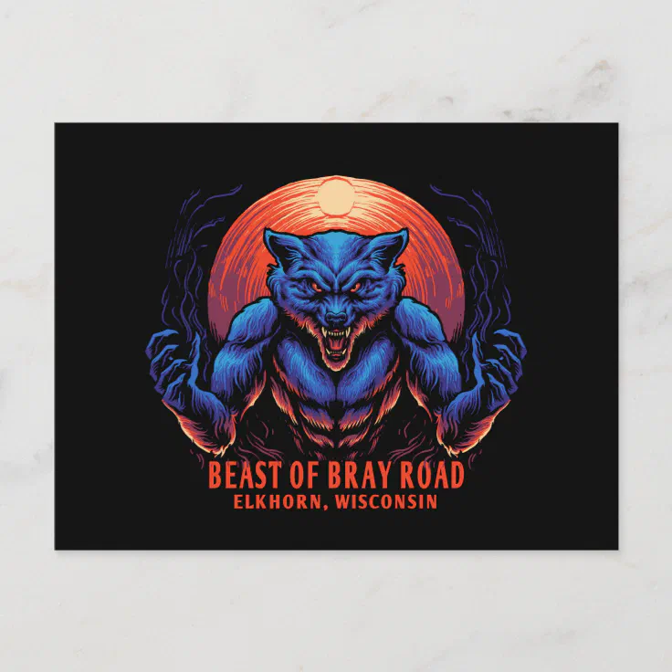 Beast of Bray Road Cryptid Creature Postcard | Zazzle