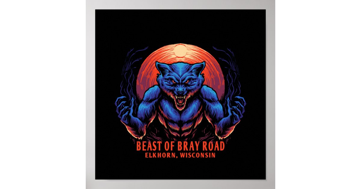 Beast of Bray Road Cryptid Creature Poster | Zazzle