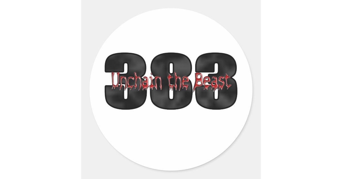 beastly 383 stroker motor classic round sticker | Zazzle