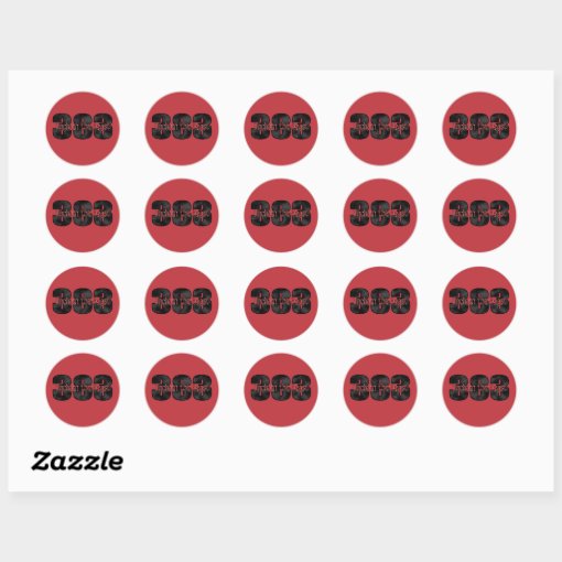 beastly 383 stroker motor red classic round sticker | Zazzle