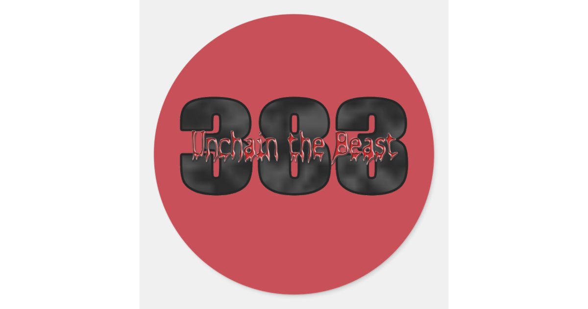 beastly 383 stroker motor red classic round sticker | Zazzle