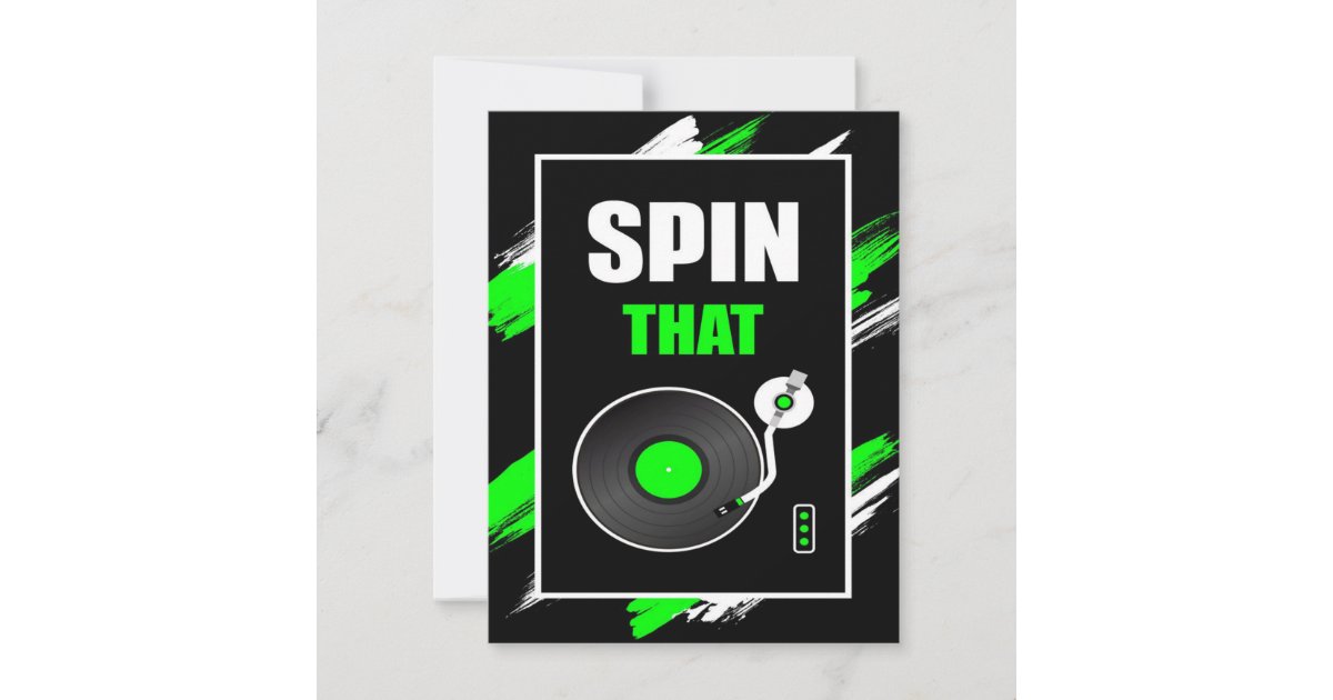 Beat Loop Sample 3 _ SPIN Invitation | Zazzle