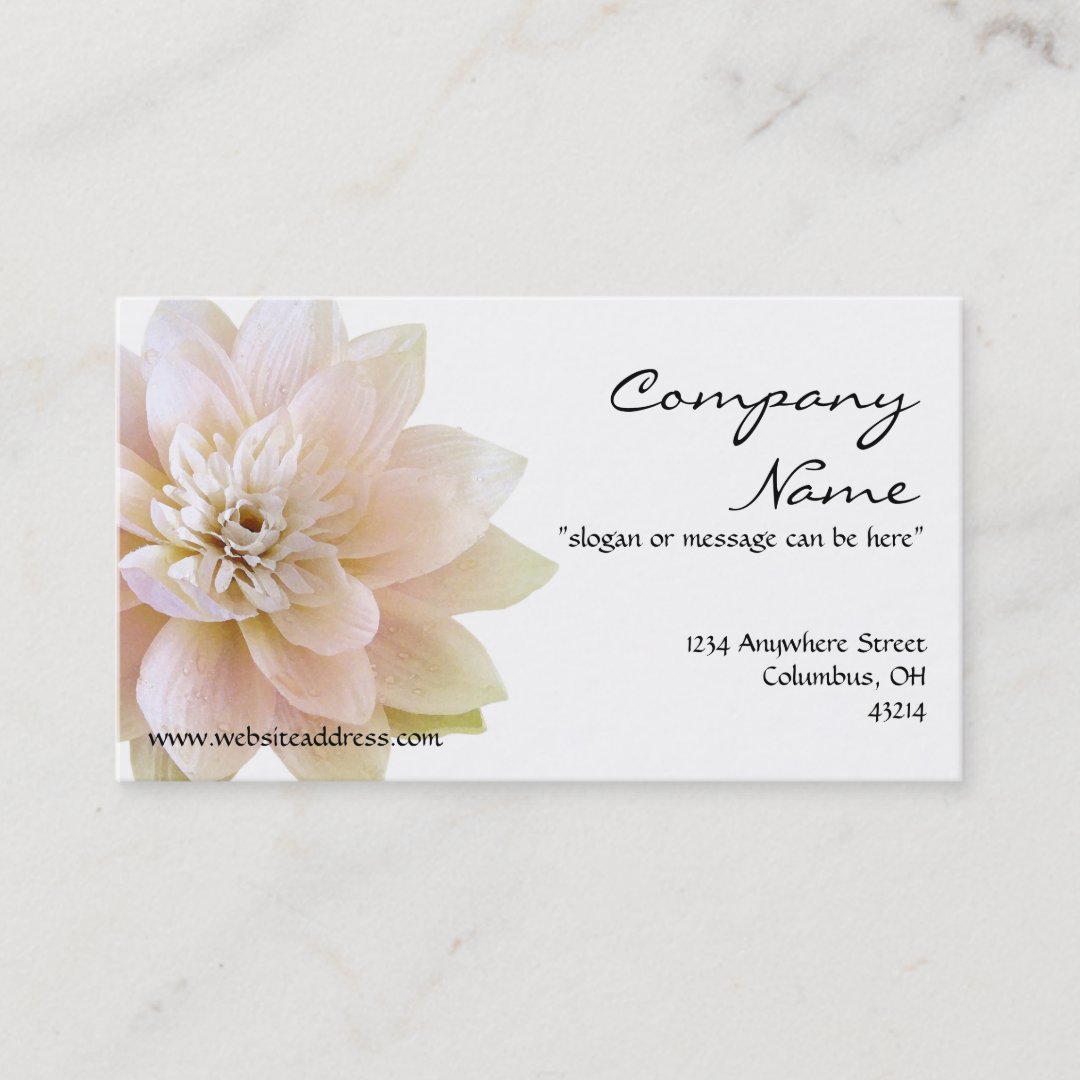 Beatiful Lotus Flower Business Card | Zazzle