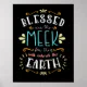Beatitudes, Blessed are the Meek Poster | Zazzle