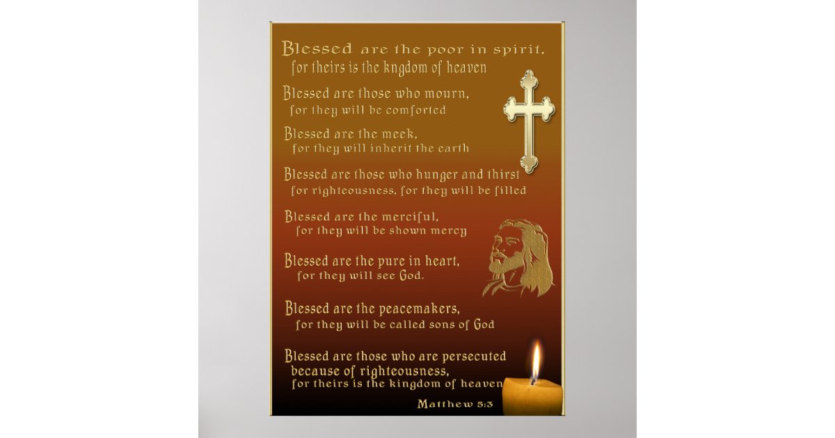Beatitudes poster | Zazzle