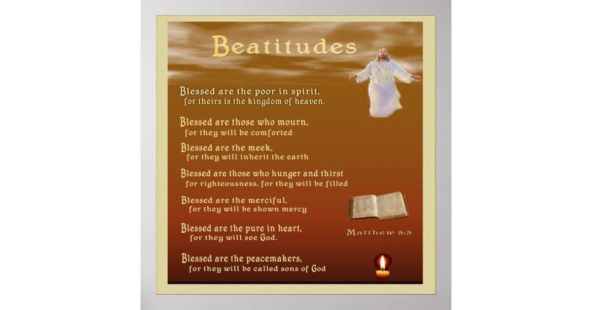Beatitudes Poster | Zazzle