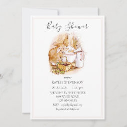 Beatrix Potter Baby Girl Shower Invitation | Zazzle