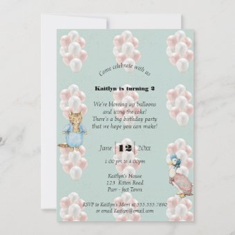 Beatrix Potter Birthday Party Invitation | Zazzle