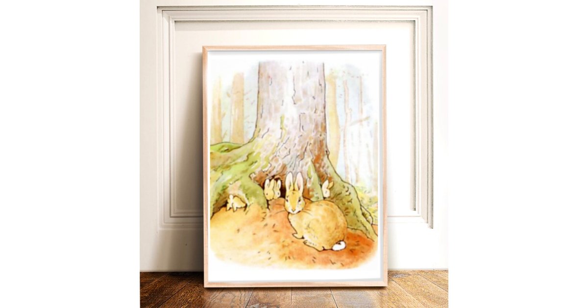 Beatrix Potter from The Tale of Peter the Rabbit Poster | Zazzle