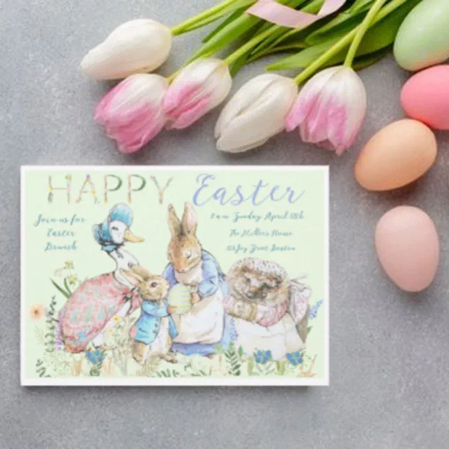 Beatrix Potter Peter the Rabbit Easter Brunch Invitation | Zazzle