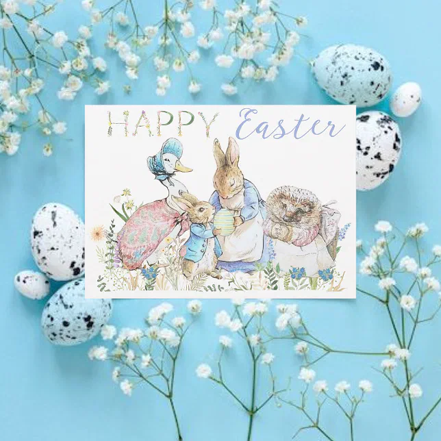 Beatrix Potter Peter the Rabbit Easter Card | Zazzle
