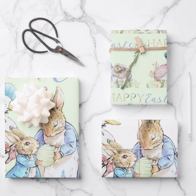 Beatrix Potter Peter the Rabbit Easter Wrapping Paper Sheets | Zazzle