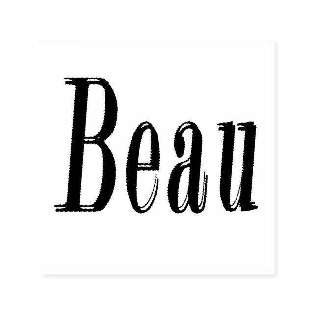 Beau Name Logo, Self-inking Stamp | Zazzle