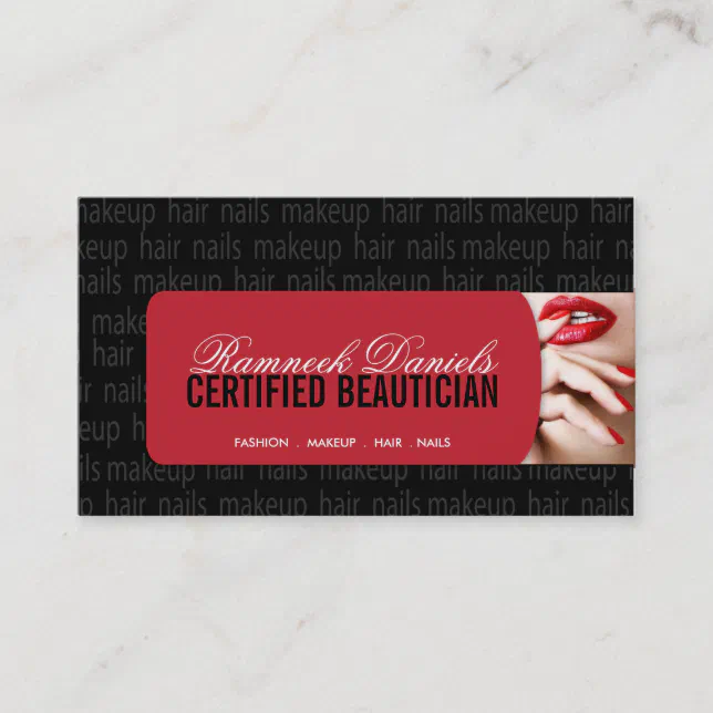 Beautician Business Card | Zazzle