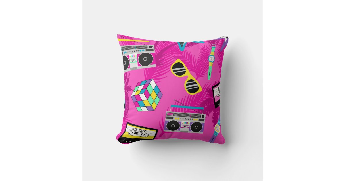 Beautiful 80's Era Throw Pillow | Zazzle