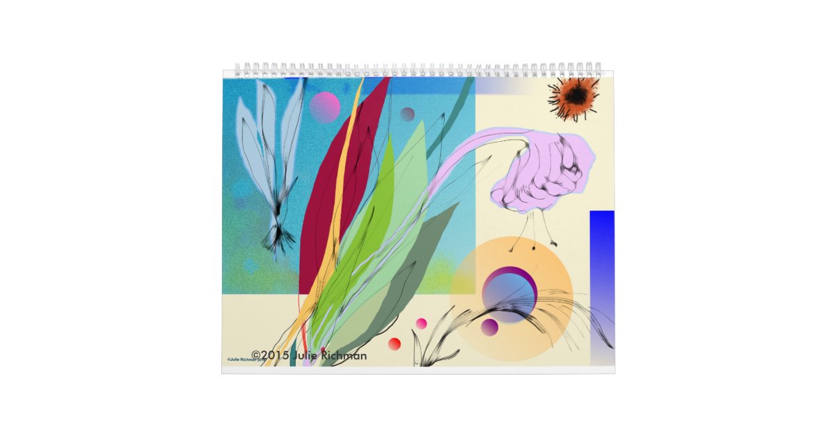 Beautiful Abstract Nature Calendar | Zazzle