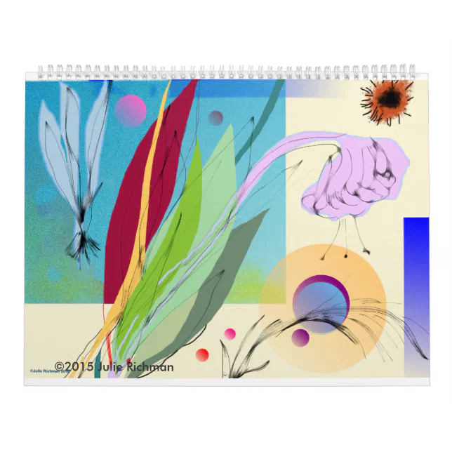 Beautiful Abstract Nature Calendar | Zazzle