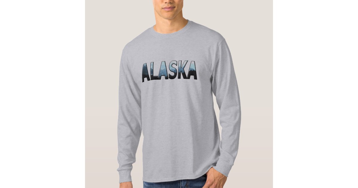Beautiful Alaska Mens Long Sleeve T-shirt | Zazzle