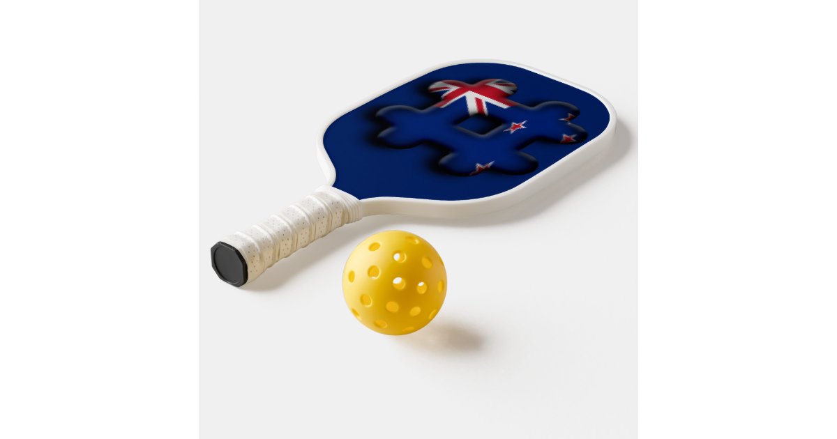 Beautiful amazing Australian Hashtag Flag Colors Pickleball Paddle | Zazzle