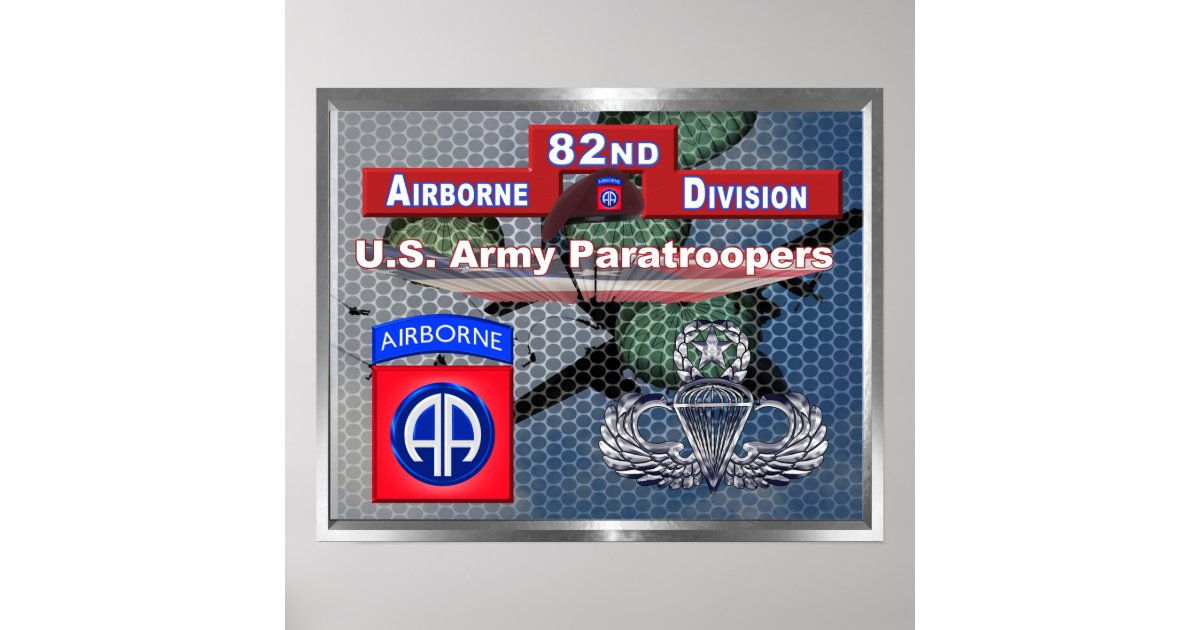 Beautiful America’s Guardian 82nd Airborne Divisio Poster | Zazzle