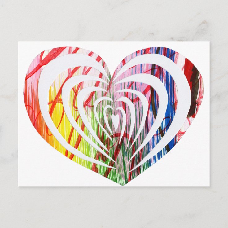 Beautiful and Original Modern HeART designs! Postcard | Zazzle