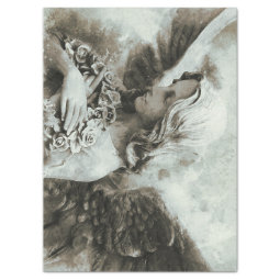 Beautiful Angel Decoupage Tissue Paper | Zazzle