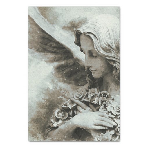 Beautiful Angel Decoupage Tissue Paper | Zazzle