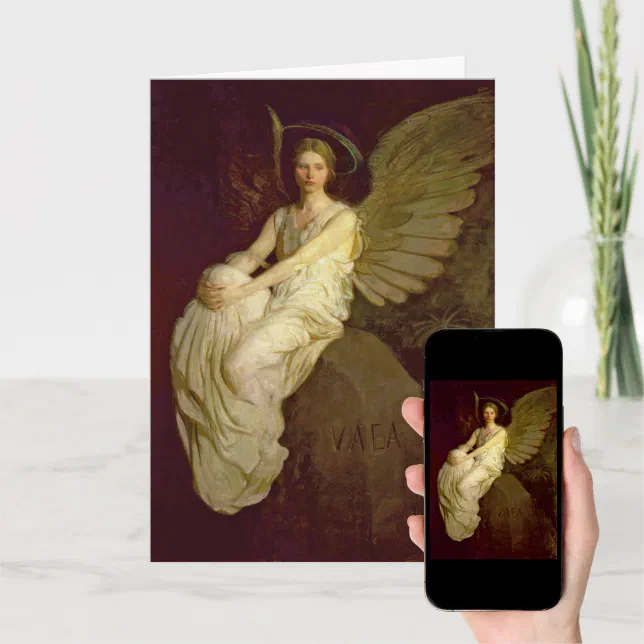 Beautiful Angel Vintage Card | Zazzle