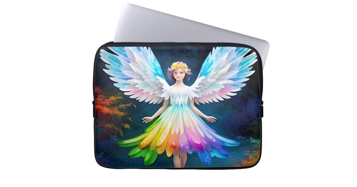 Beautiful Angel Wings Art-35444 Laptop Sleeve | Zazzle