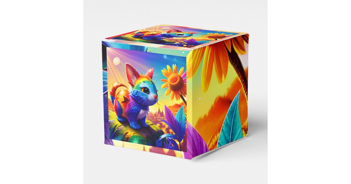 Beautiful Animal Three Favor Boxes | Zazzle
