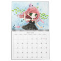 Beautiful anime chibi girls Calendar 2013 | Zazzle